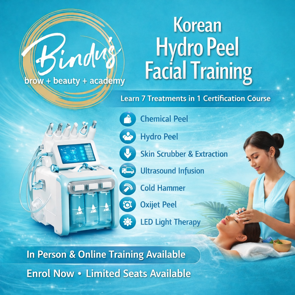 Korean Hydro Peel Facial Training Certification Course By Bindu’s Brow ...